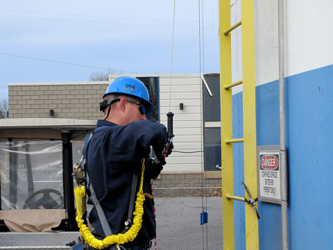 LAD-TOP | Ladder Tie Off Post | Ladder Compliance | Fall Protection